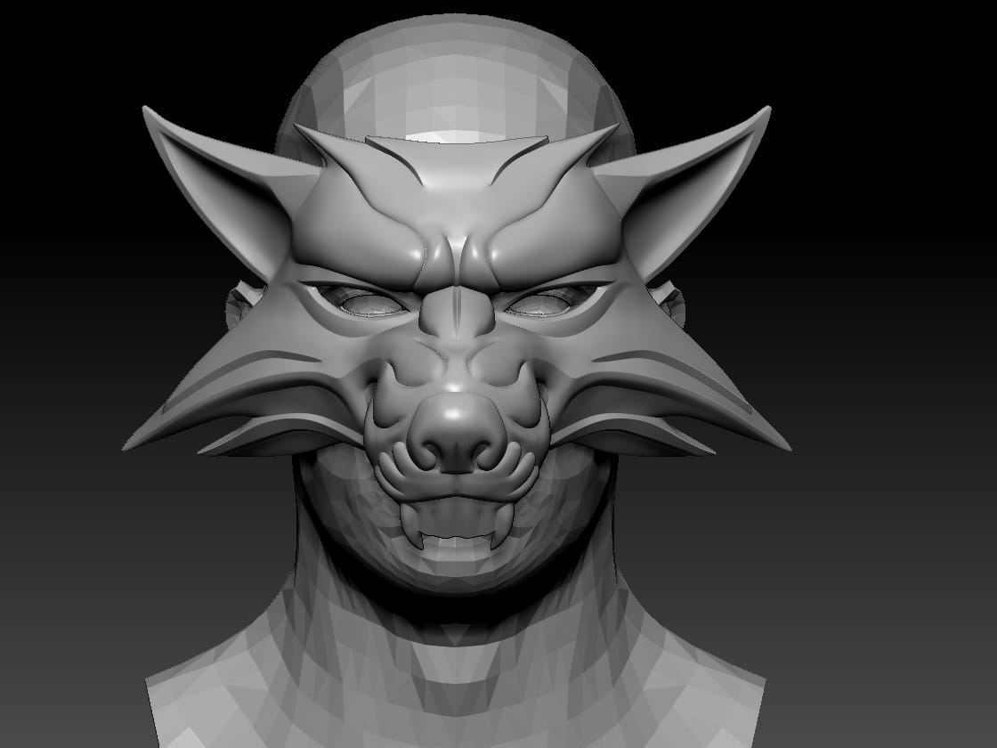 Witcher 3 Triss and Geralt wolf mask[3D Print files] - Crealandia