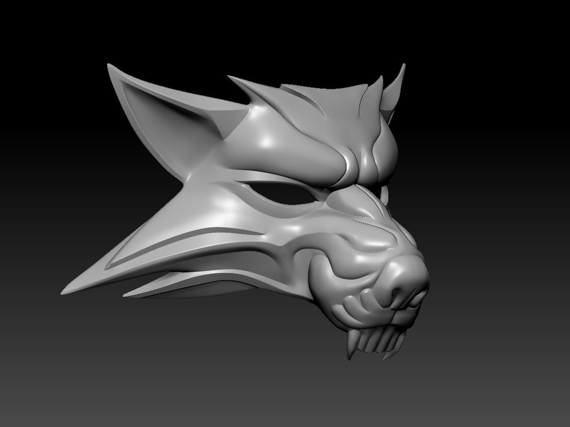 Witcher 3 Triss and Geralt wolf mask[3D Print files] - Crealandia