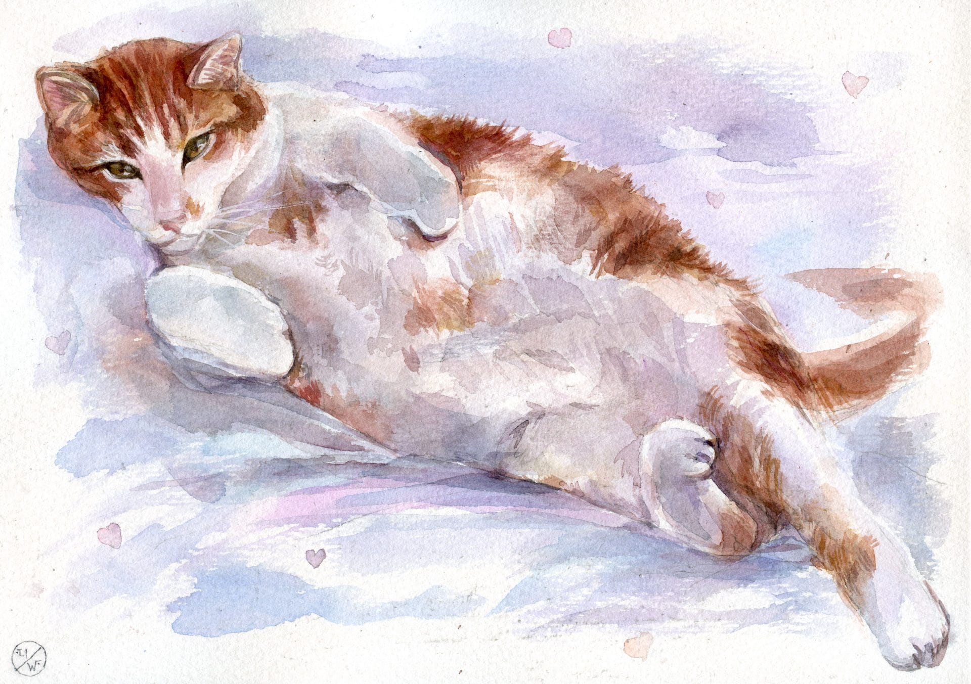 Sweet Tony Watercolor Painting Personal Listing