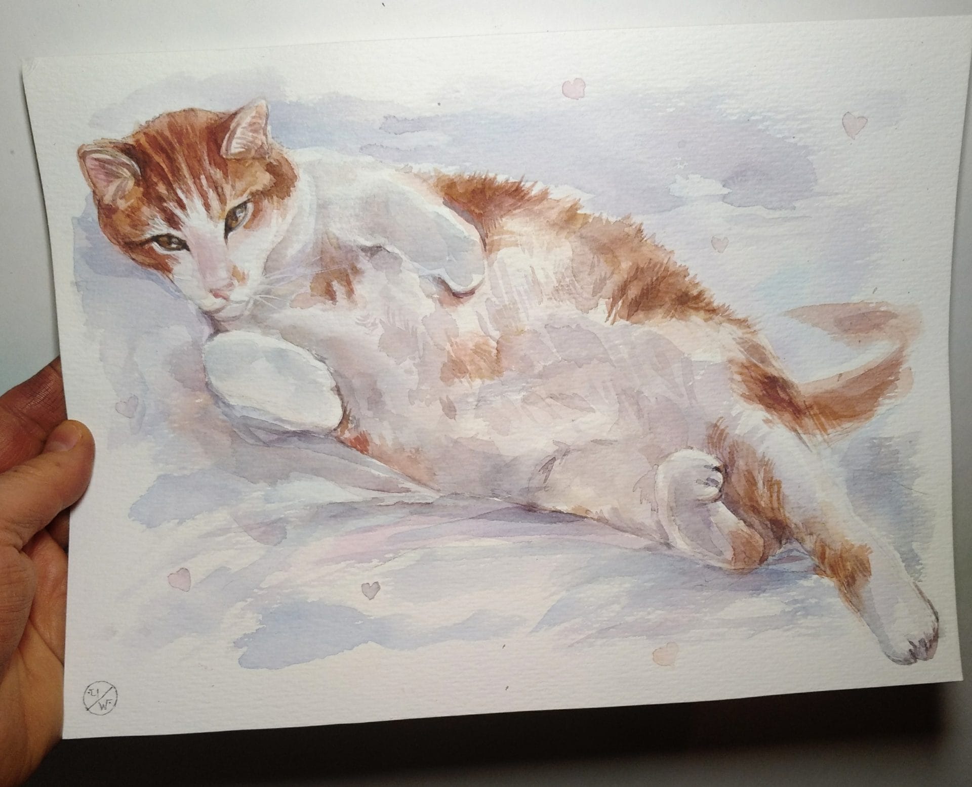 Sweet Tony Watercolor Painting Personal Listing