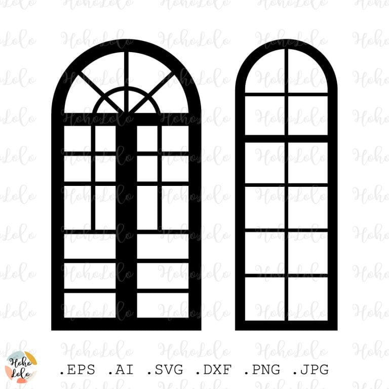 Window Svg Silhouettes Cricut Stencil Templates