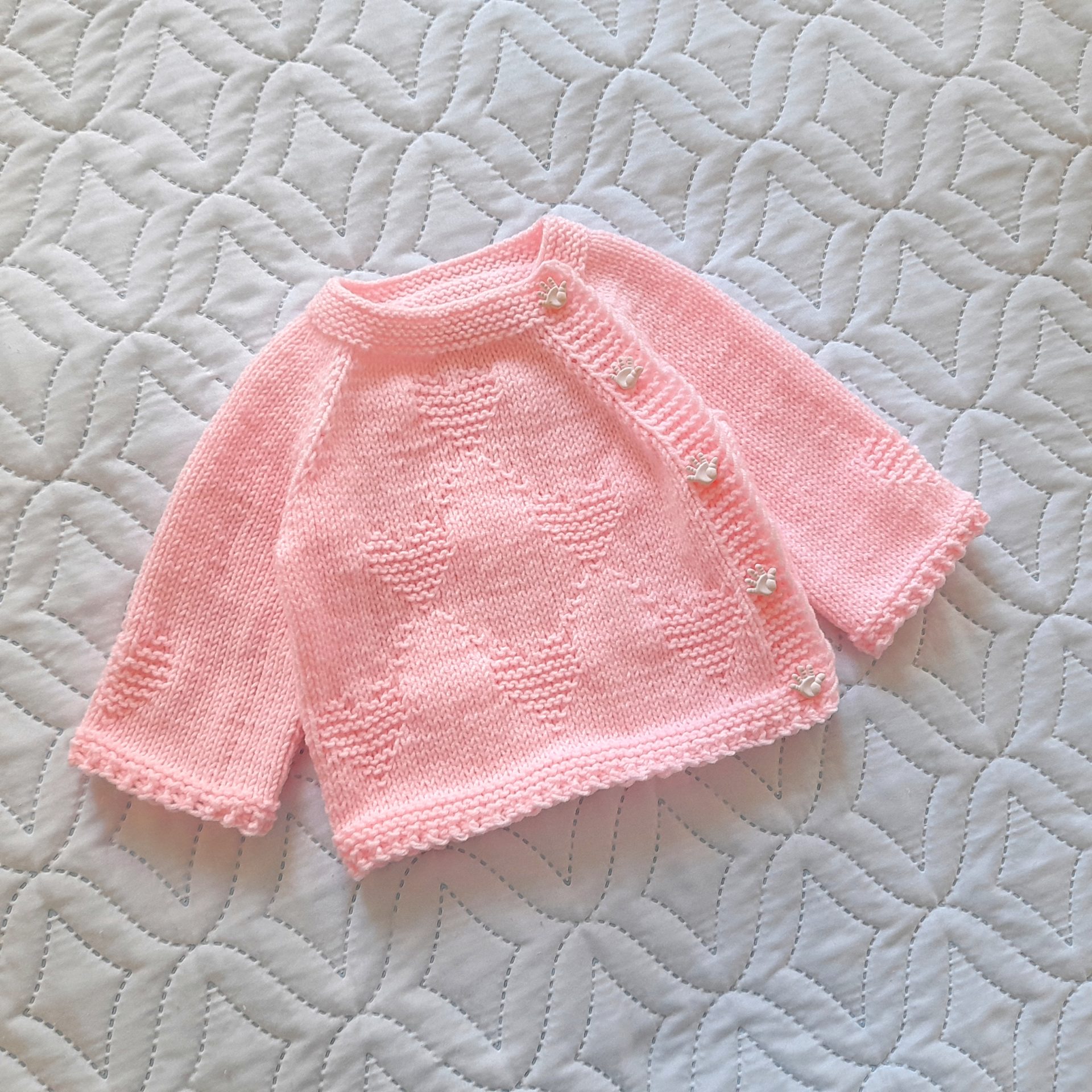 Step-by-Step Knitting Pattern Cardigan Vitalina