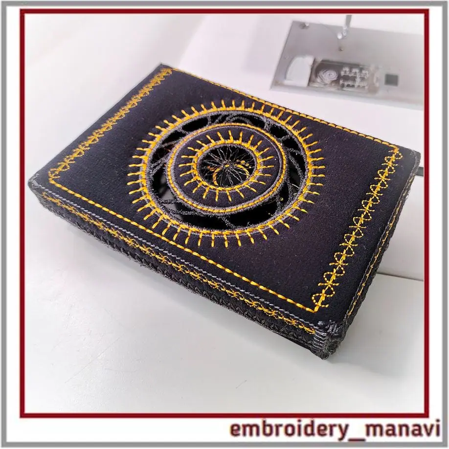 In the hoop embroidery designs box with lid and cutwork - Embroidery ...