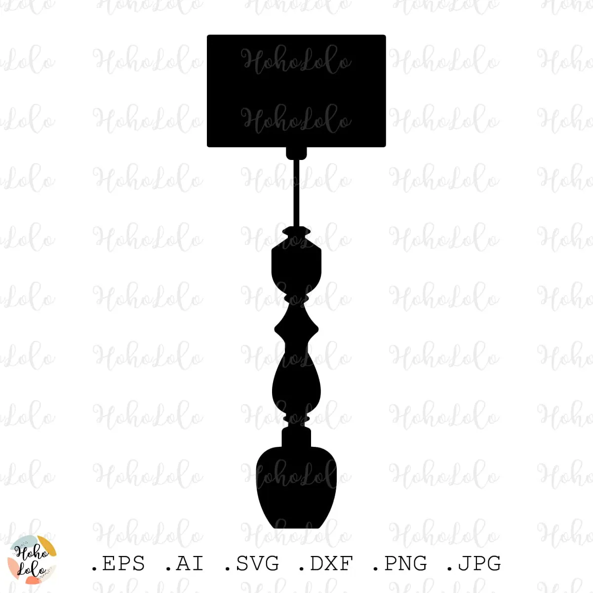 Floor Lamp Silhouette Svg Cricut Stencil Templates