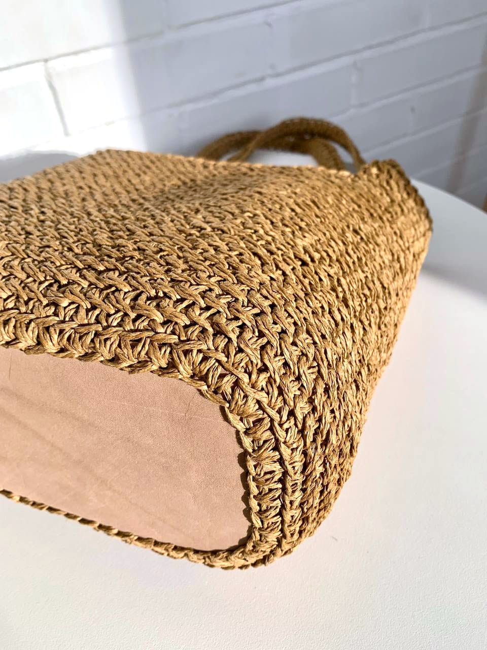 Crochet pattern Twisted Raffia Tote Bag Tutorial - Crealandia