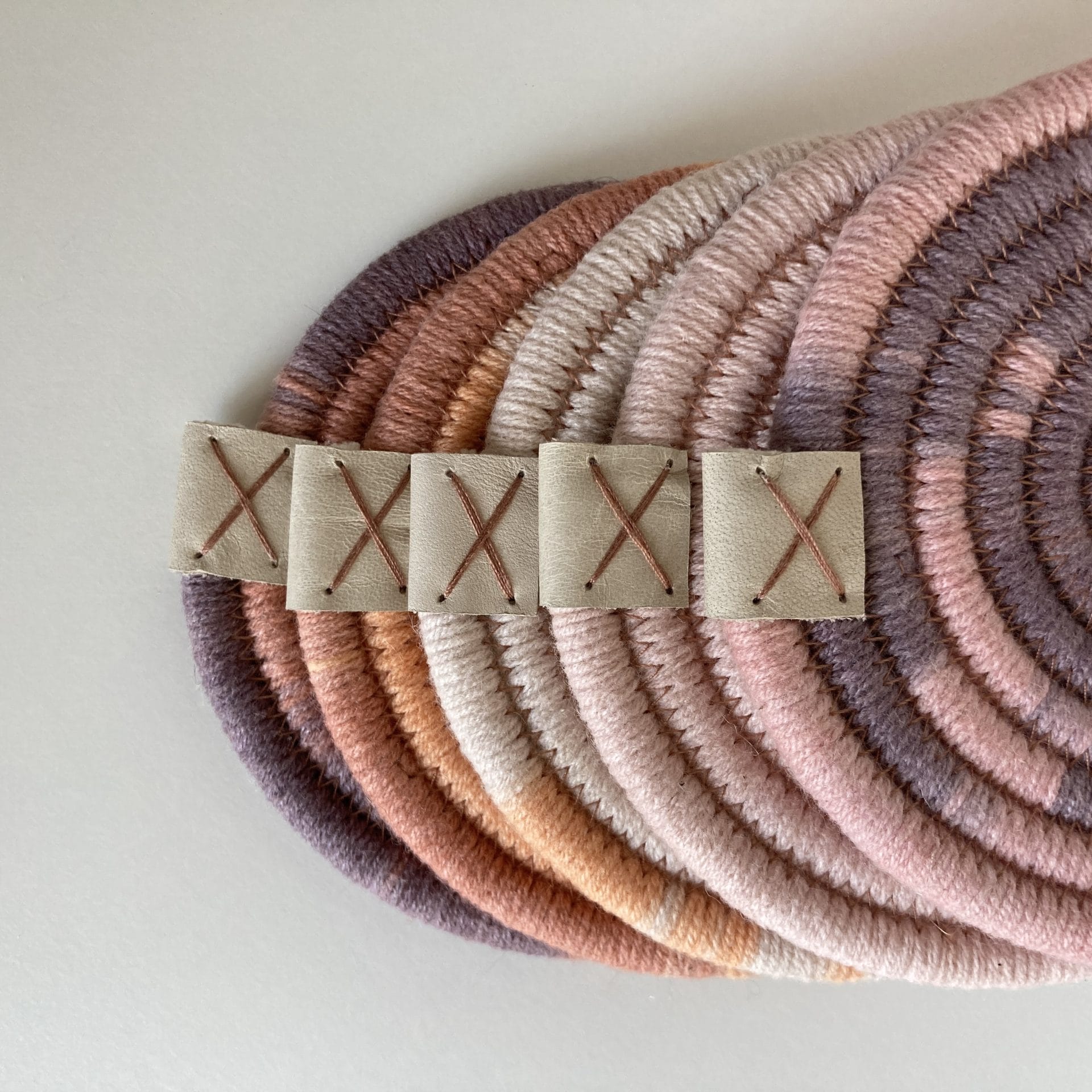 Colorful coaster Rope coaster Set of 5 coasters