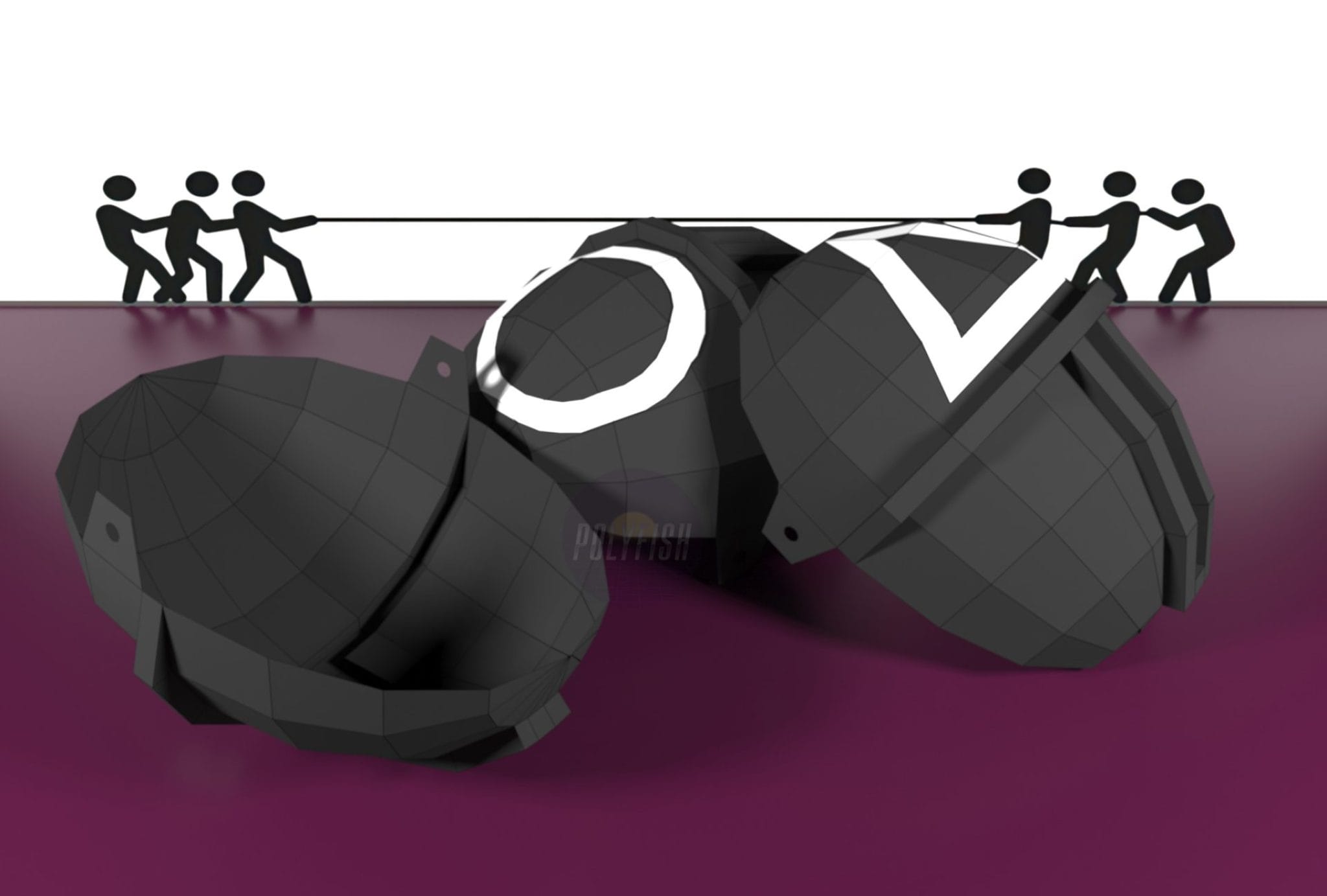 DIY Squid Game mask template Papercraft PDF - Crealandia