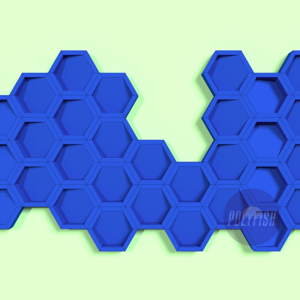 DIY Honeycomb #1 template Papercraft PDF - Crealandia