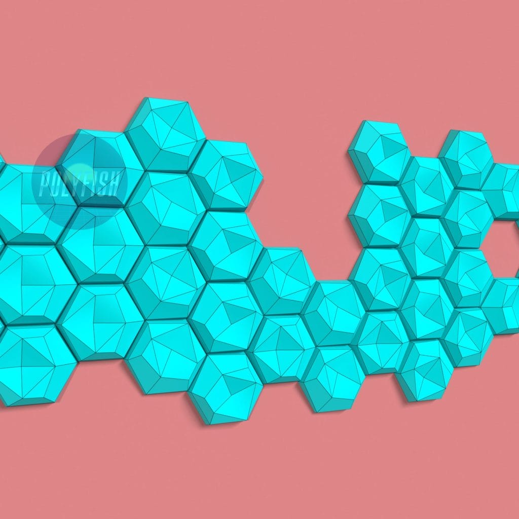 DIY Honeycomb #3 template Papercraft PDF - Crealandia