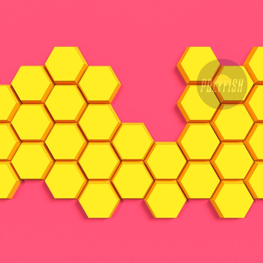 DIY Honeycomb #4 template Papercraft PDF - Crealandia