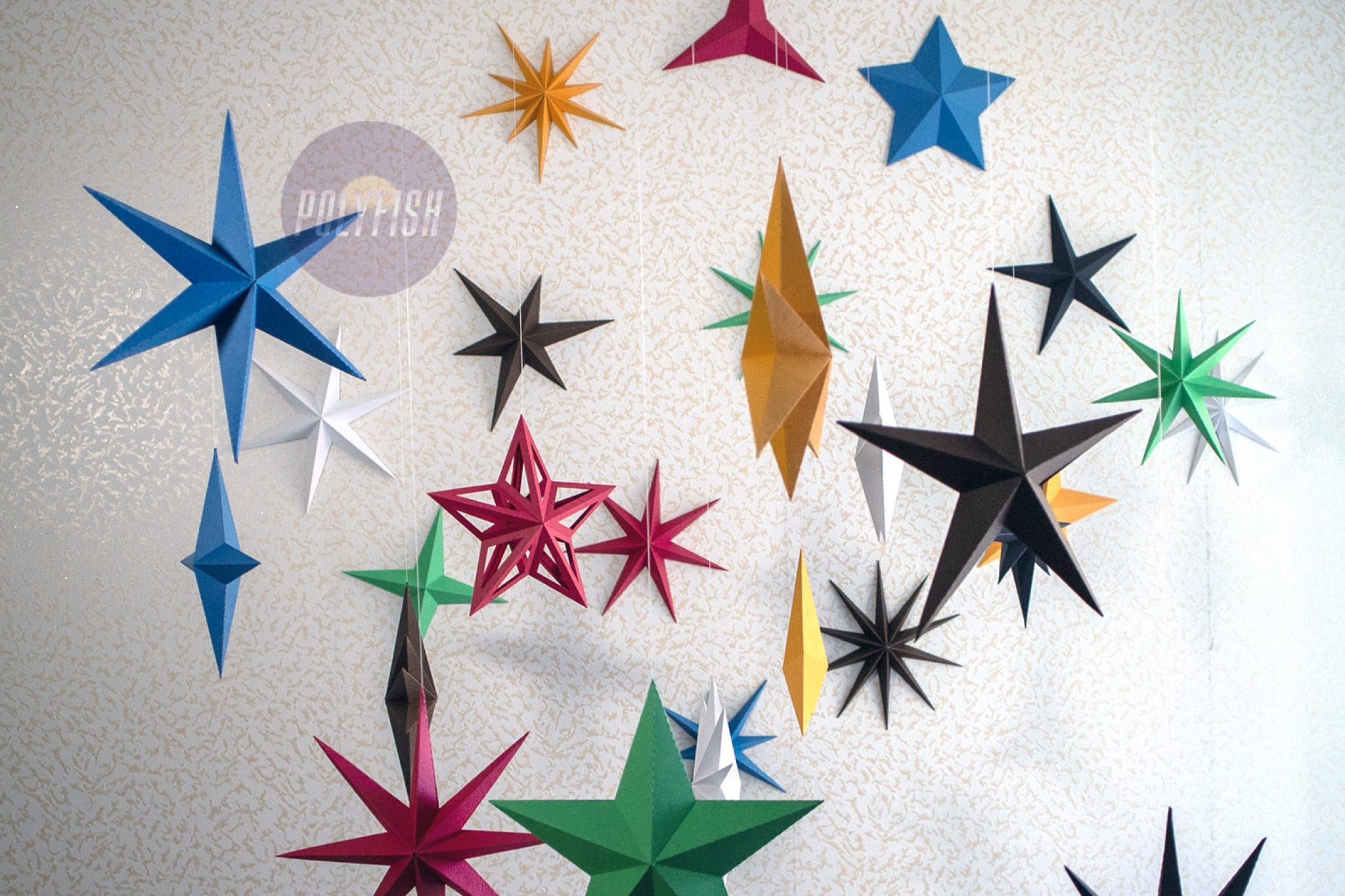 DIY Star #3 template Papercraft PDF - Crealandia