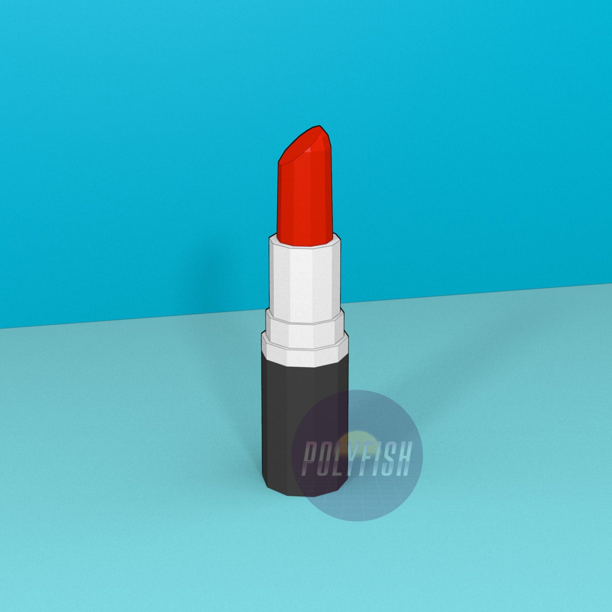 DIY Lipstick #3 template Papercraft PDF - Crealandia