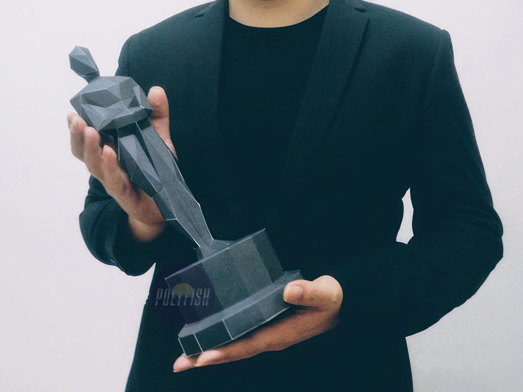 DIY Oscar template Papercraft PDF - Crealandia