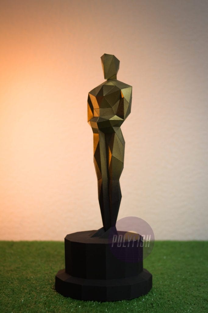 DIY Oscar template Papercraft PDF - Crealandia