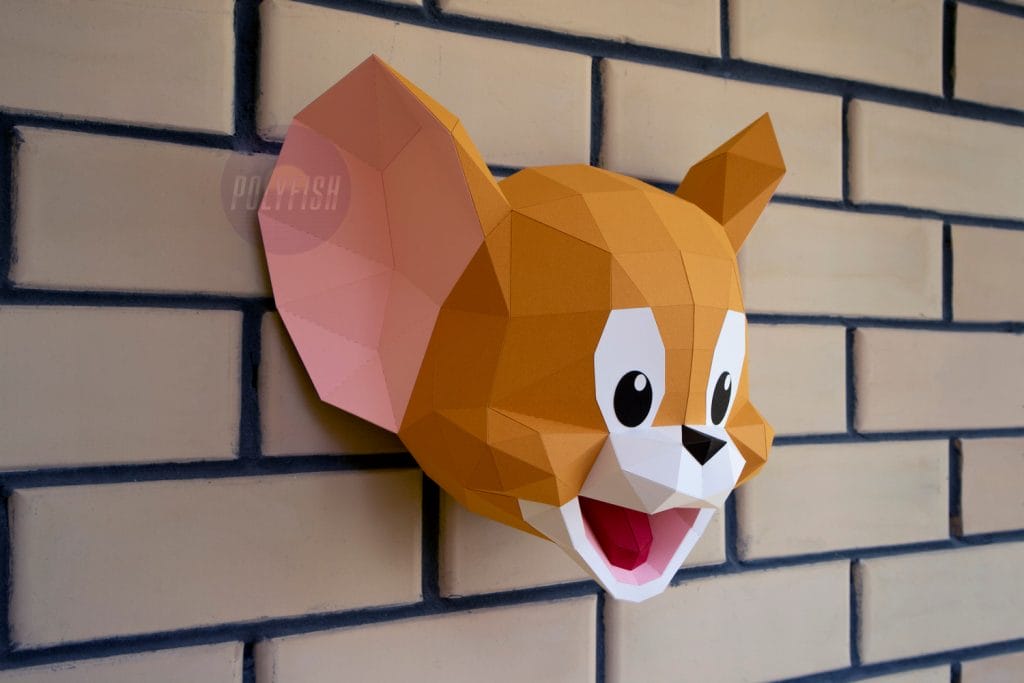 DIY Tom and Jerry template Papercraft PDF - Crealandia