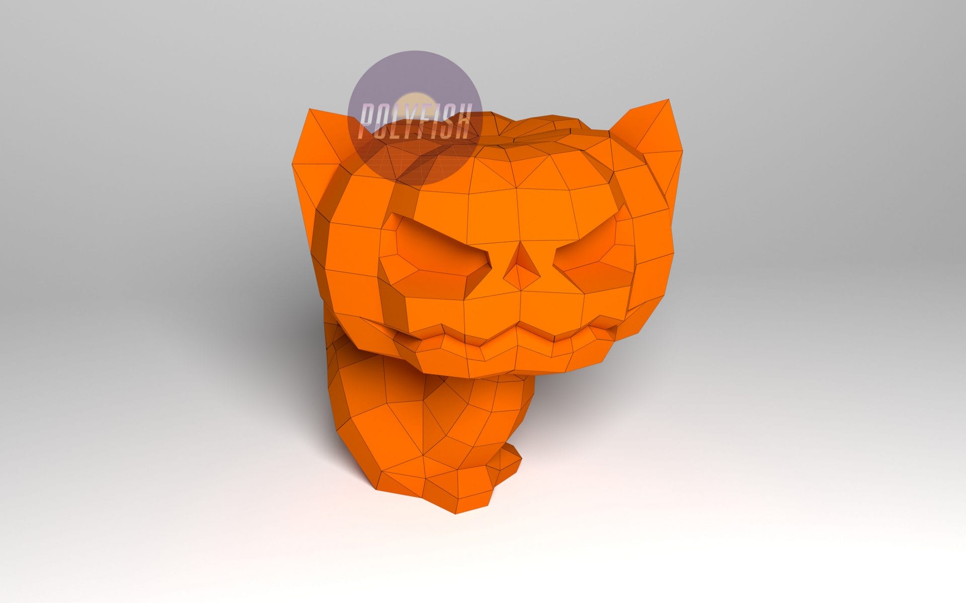 DIY Halloween Cat template Papercraft PDF - Crealandia