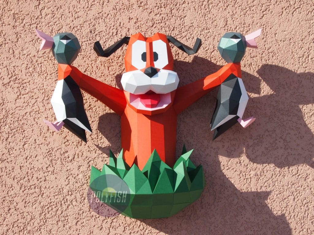 DIY Duck Hunt template Papercraft PDF - Crealandia