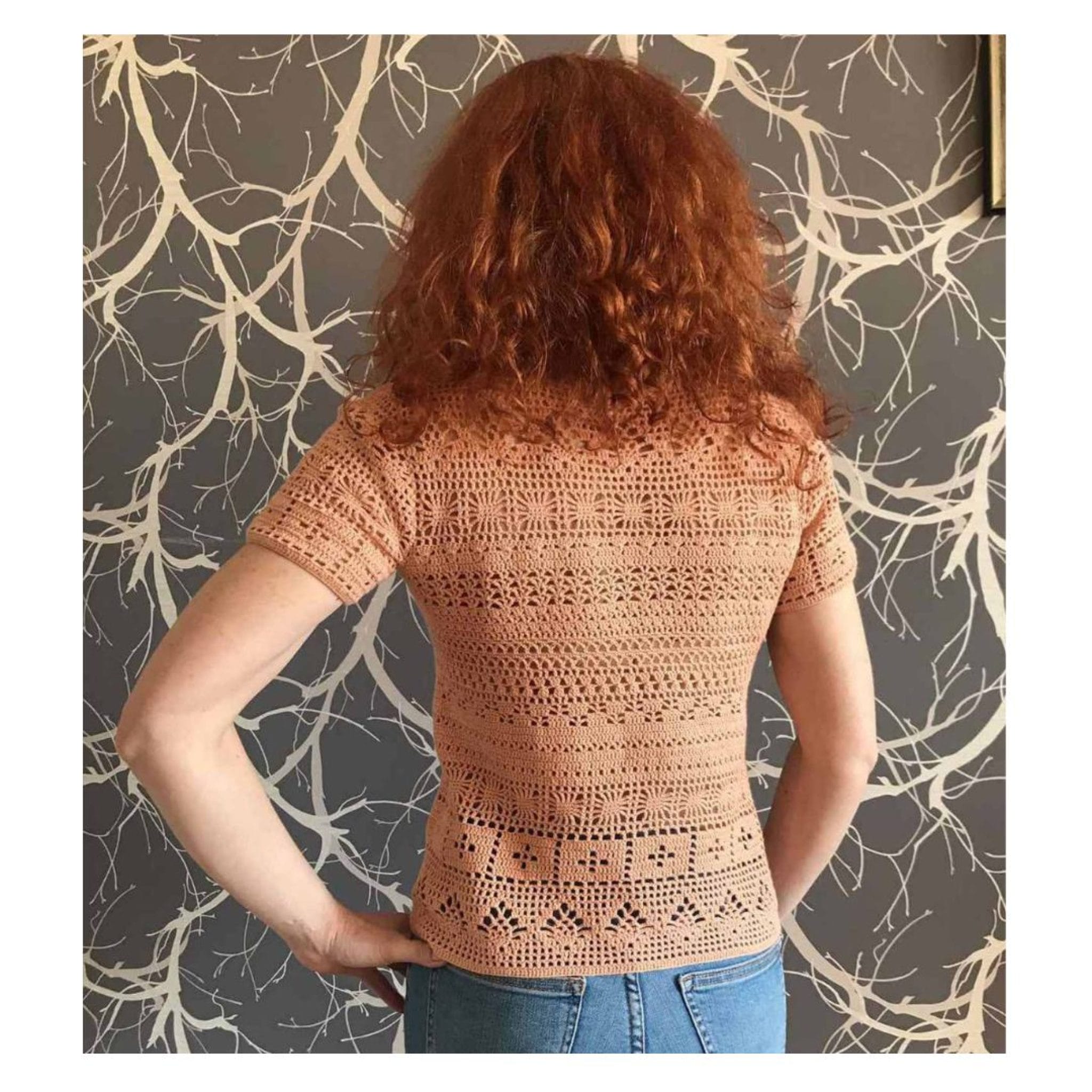 Crochet top pattern, crochet blouse, DIY pattern - Crealandia