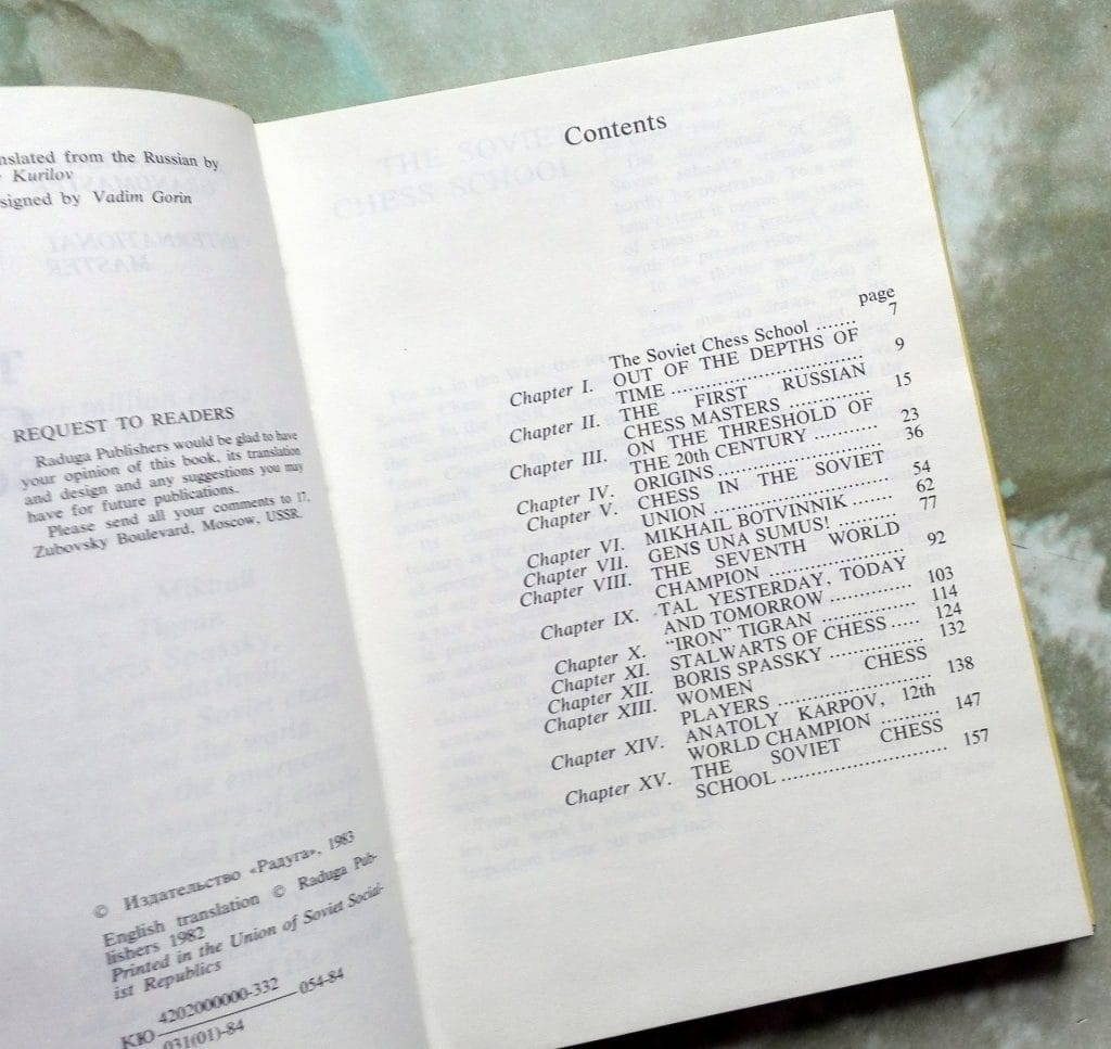 Vintage Chess Book Soviet Chess School Kotov.Book in English