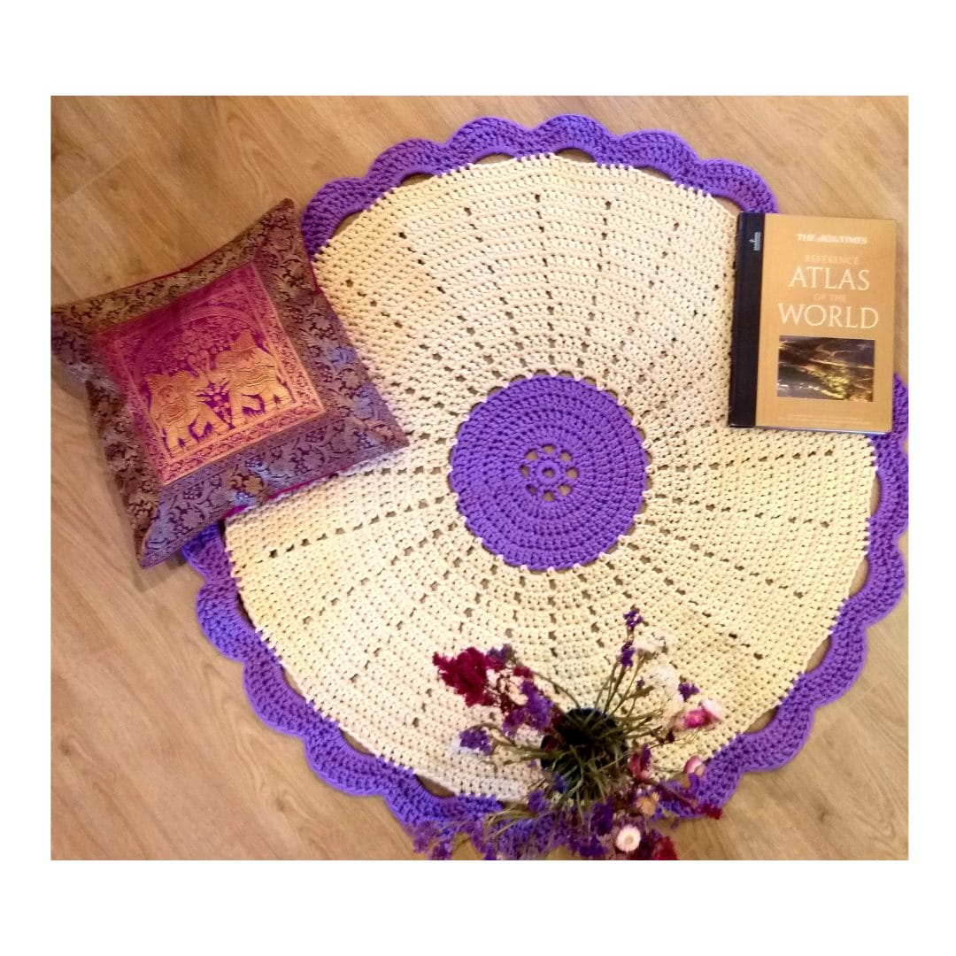 Crochet rug pattern - Crealandia