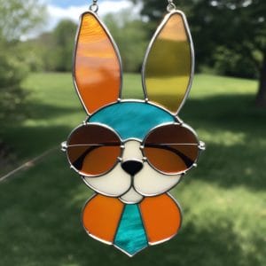 Hummingbird And Iris Stained Glass Pattern - Crealandia