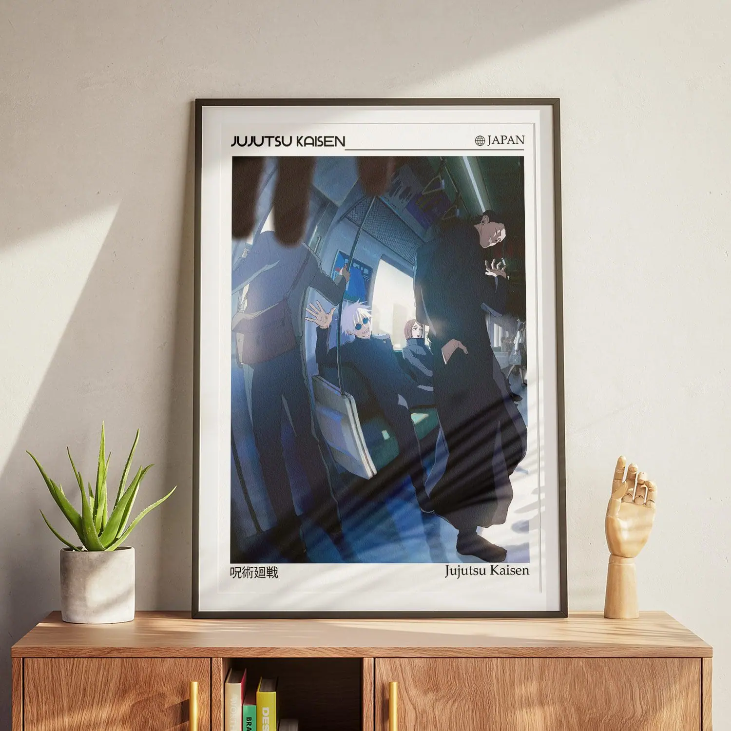 Jujutsu Kaisen Poster, Anime Scroll Poster, Satoru Gojo, Suguru Geto