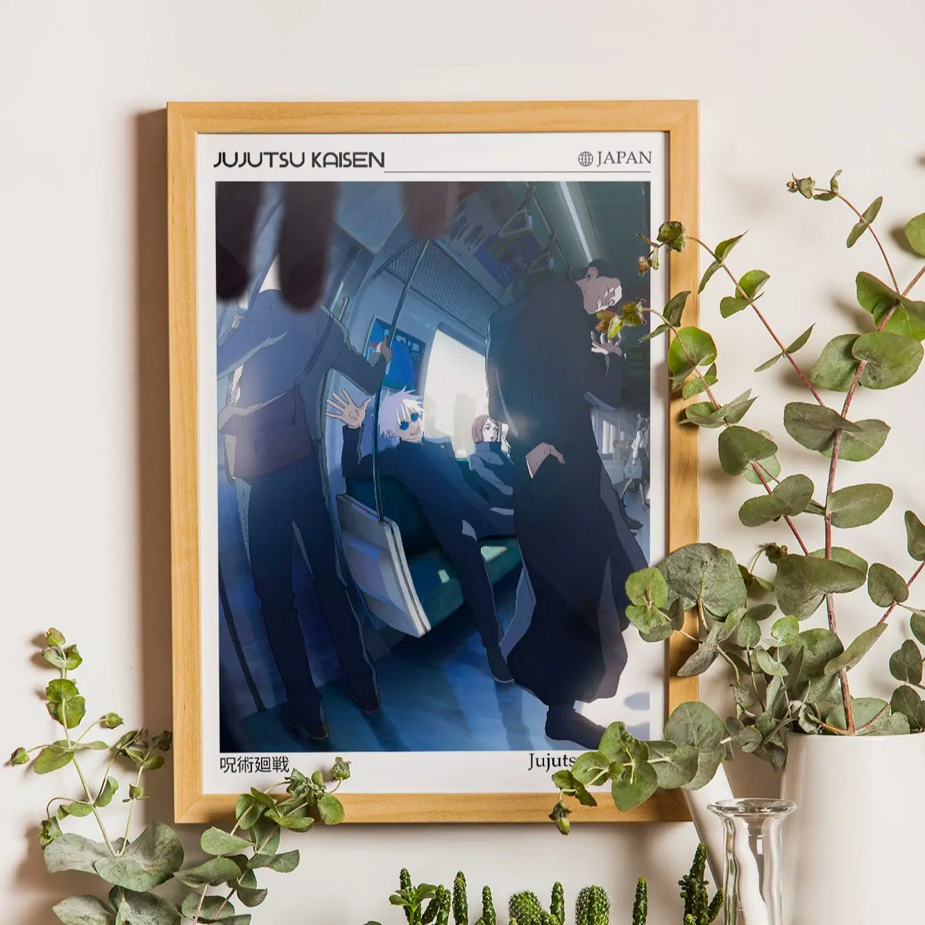 Jujutsu Kaisen Poster, Anime Scroll Poster, Satoru Gojo, Suguru Geto