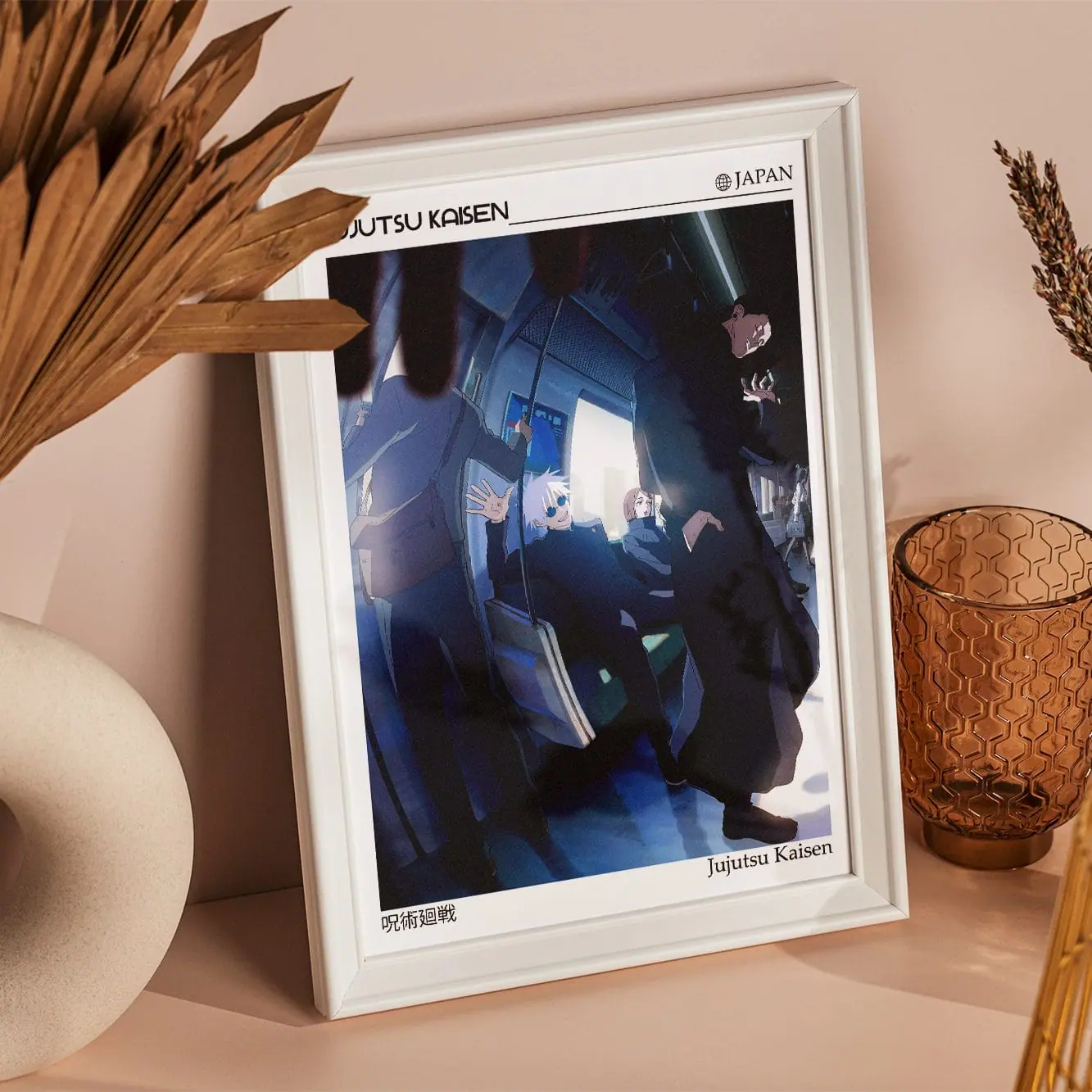 Jujutsu Kaisen Poster, Anime Scroll Poster, Satoru Gojo, Suguru Geto
