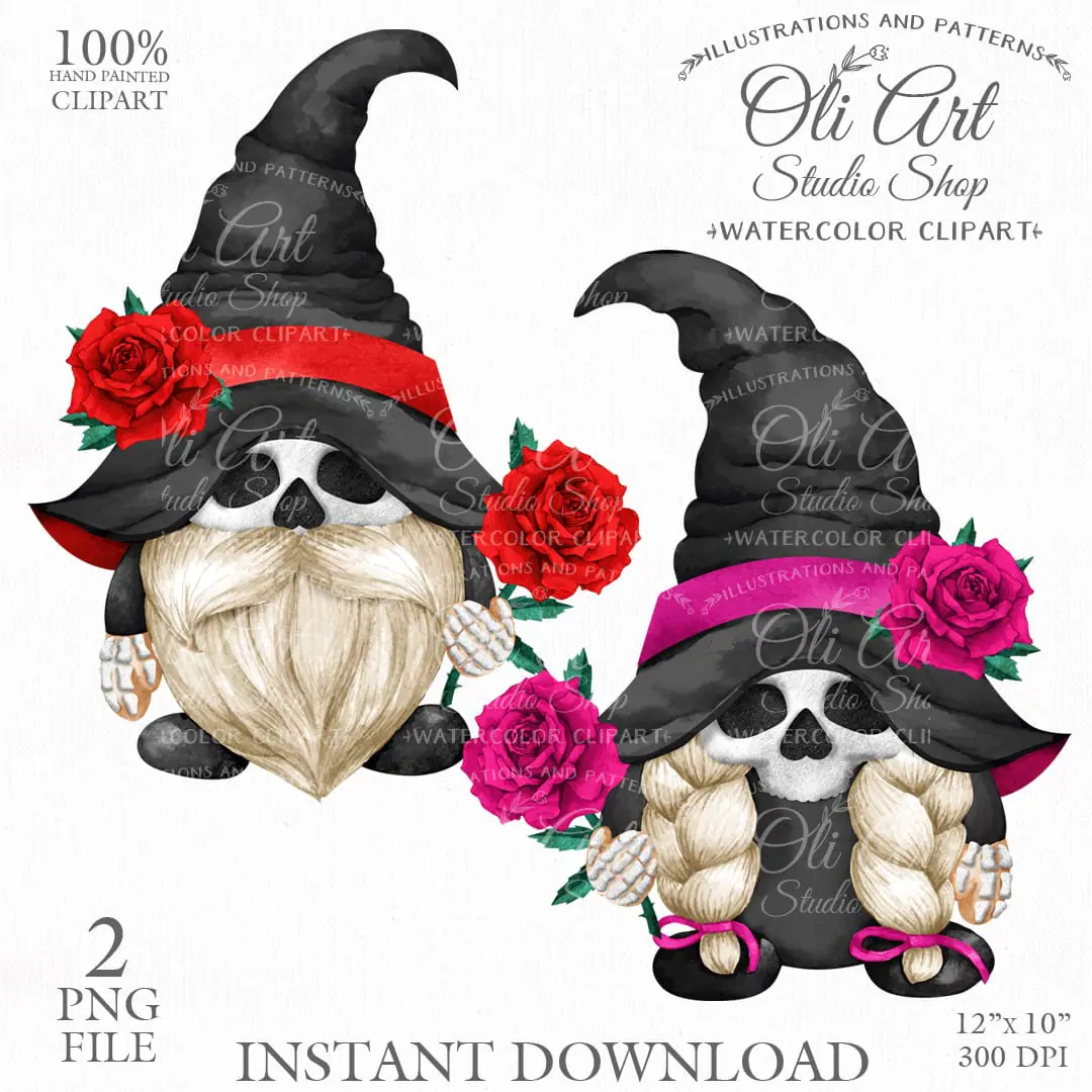 Gnome Skeleton, Gnome Images. Gnomes Graphics. - Crealandia