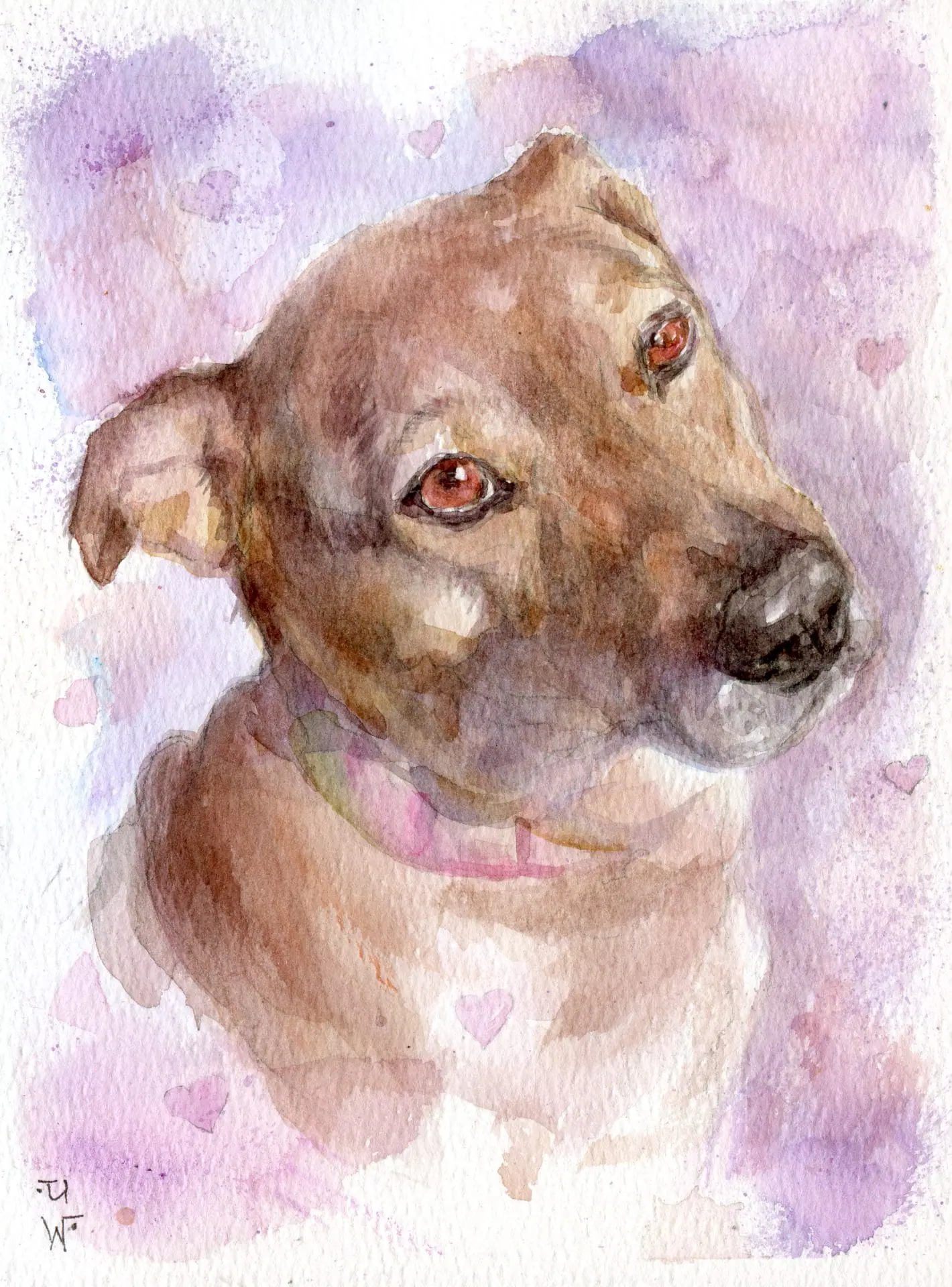 Sweet Maddy The Angel Watercolor Painting