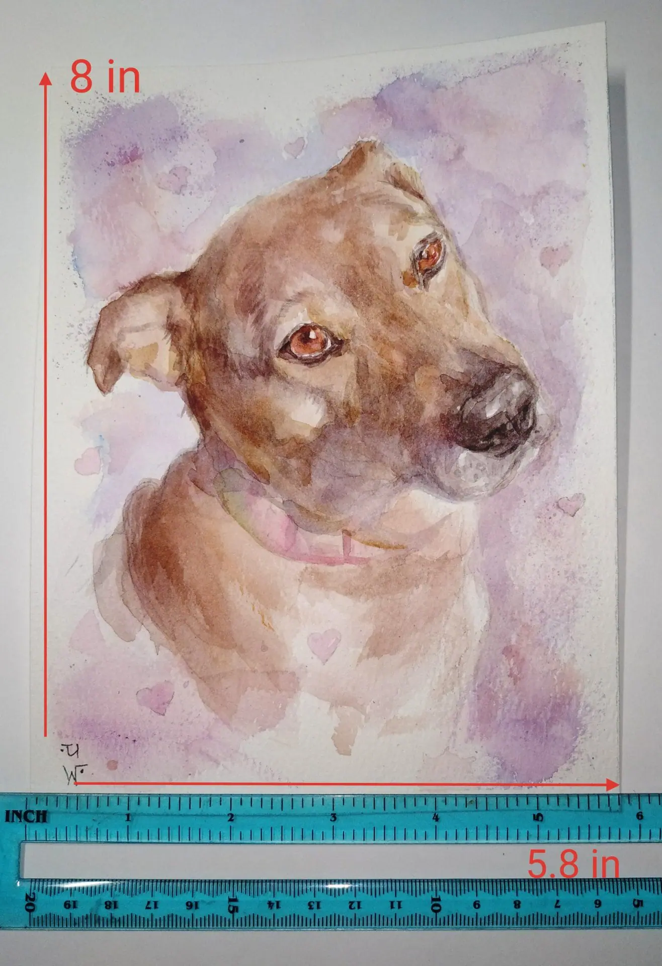 Sweet Maddy The Angel Watercolor Painting