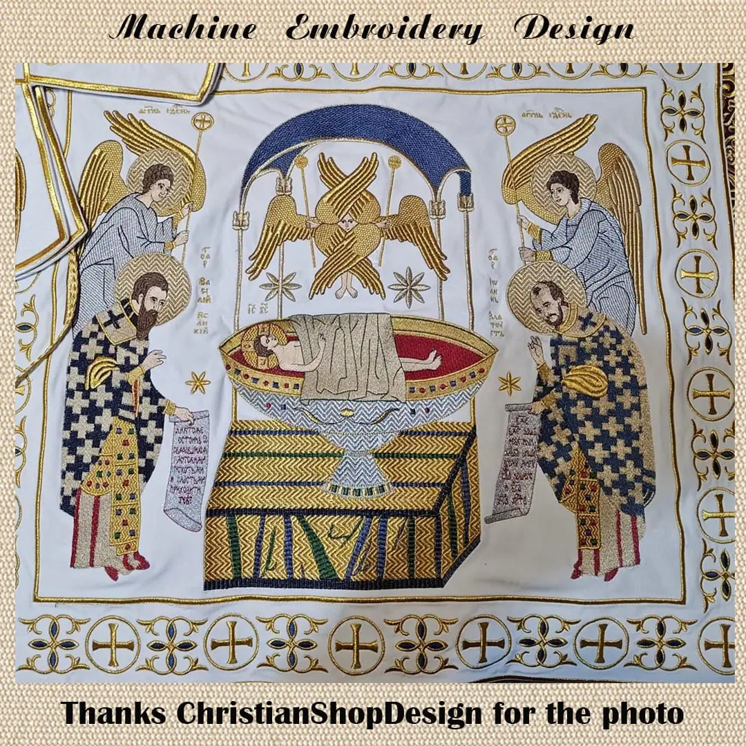 Liturgy of the Holy Fathers embroidery design