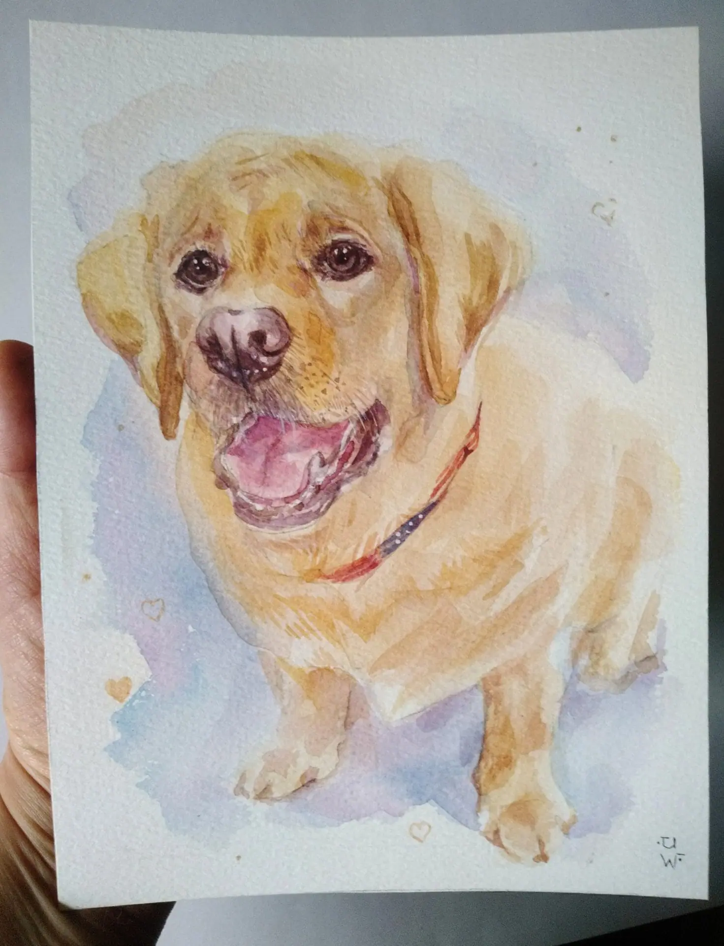 Set Of 2 Portraits Watercolor Painting Commission For Vicki