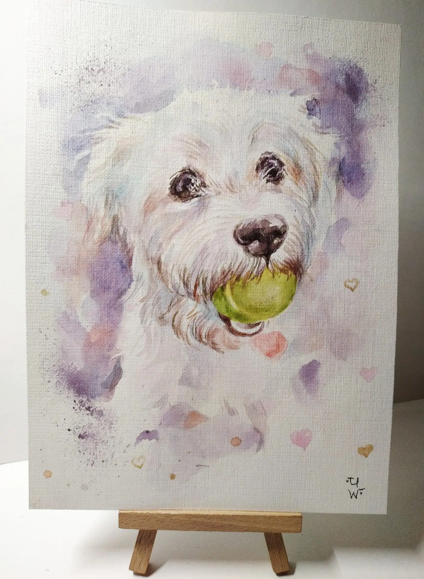 Sweet Wookie Portrait Watercolor Painting