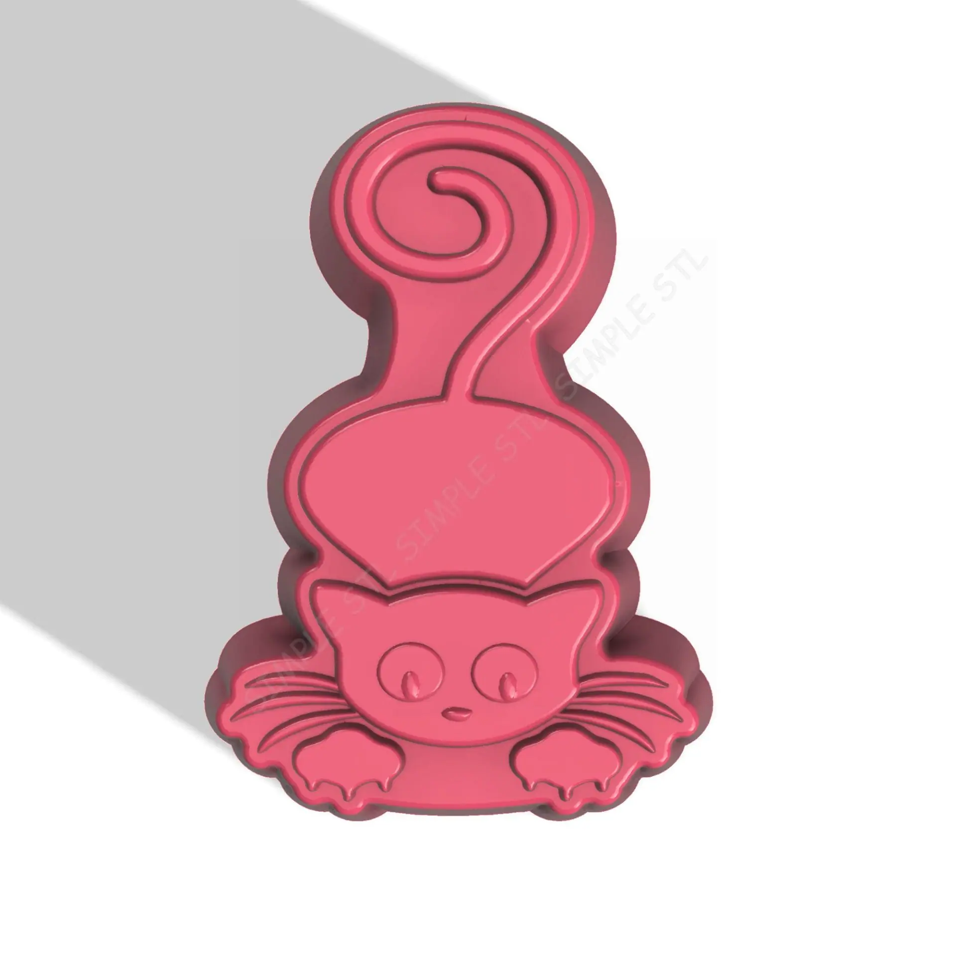 Black cat STL file for vacuum forming and 3D printing - Crealandia