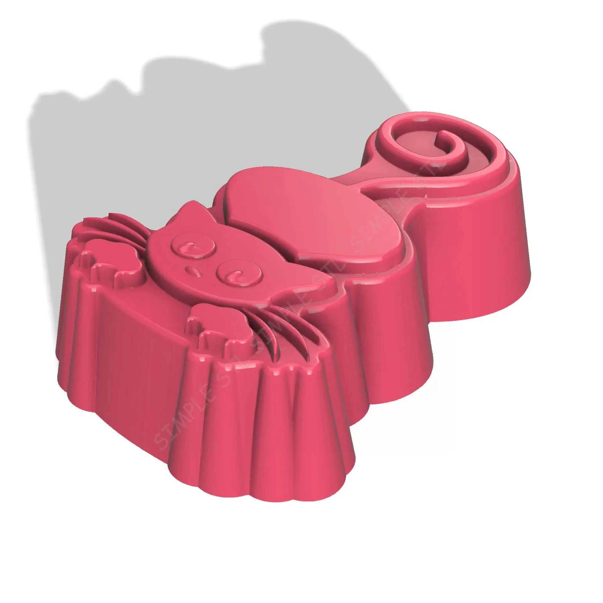 Black cat STL file for vacuum forming and 3D printing - Crealandia