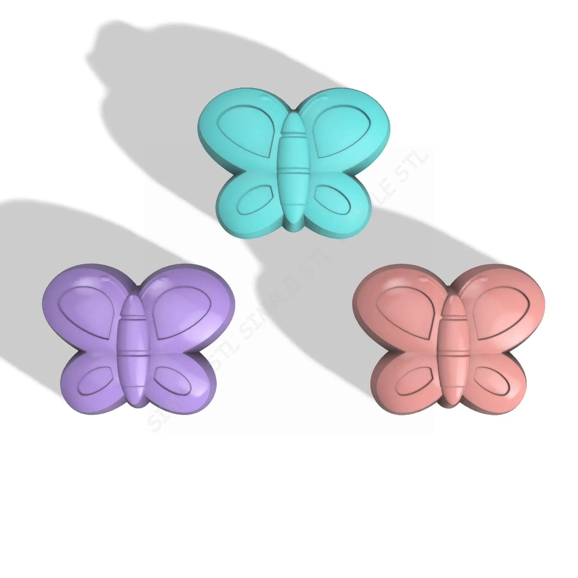 Butterfly STL file for vacuum forming and 3D printing - Crealandia