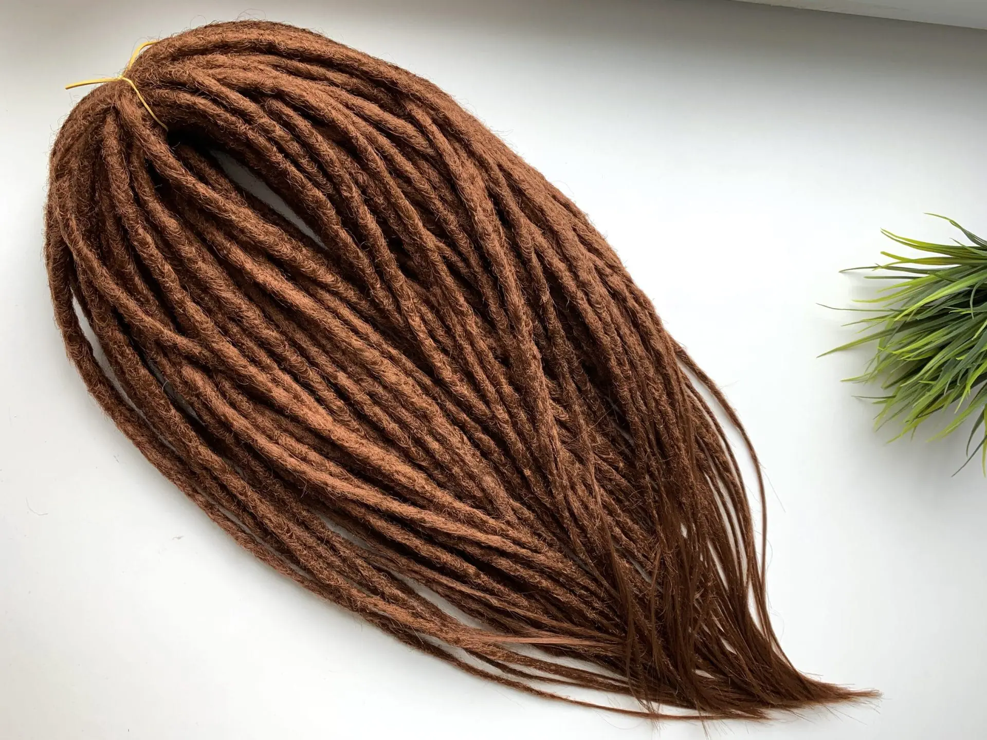 Ginger dreadlock extension, fake de dreads, cooper synthetic dreads