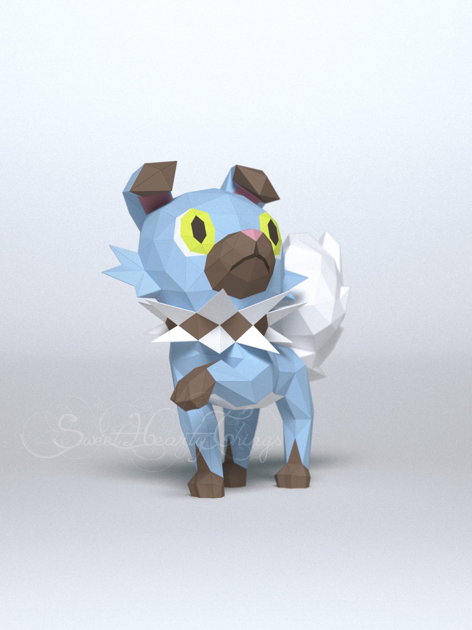 3d Papercraft – Rocabot Shiny - PDF DXF Templates - Crealandia