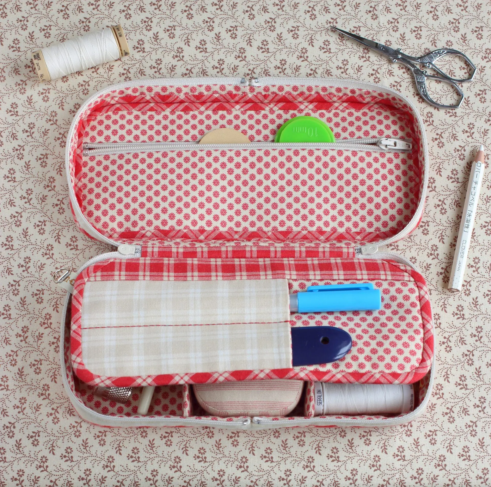 PDF Large Zipper Sewing Organizer Sewing Pattern - Crealandia