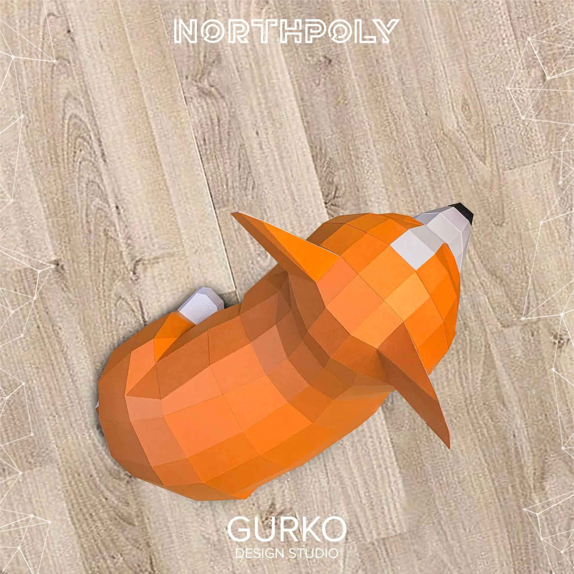 Papercraft Corgi Puppy, Pdf, Gurko, Pepakura, Low Poly, DIY Craft ...