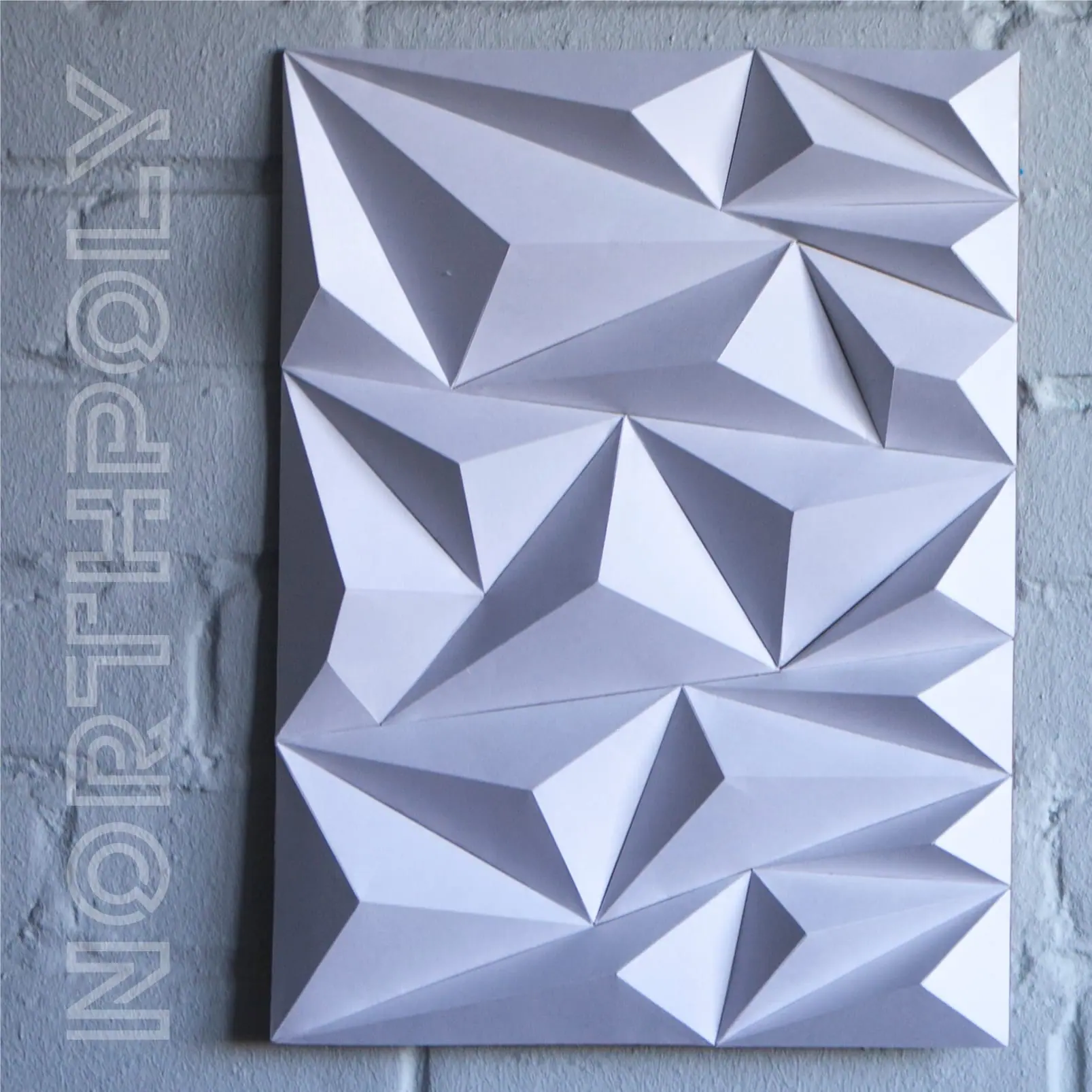 Geometric Pattern Triptych Papercraft, Pdf, Gurko, Low Poly, DIY ...