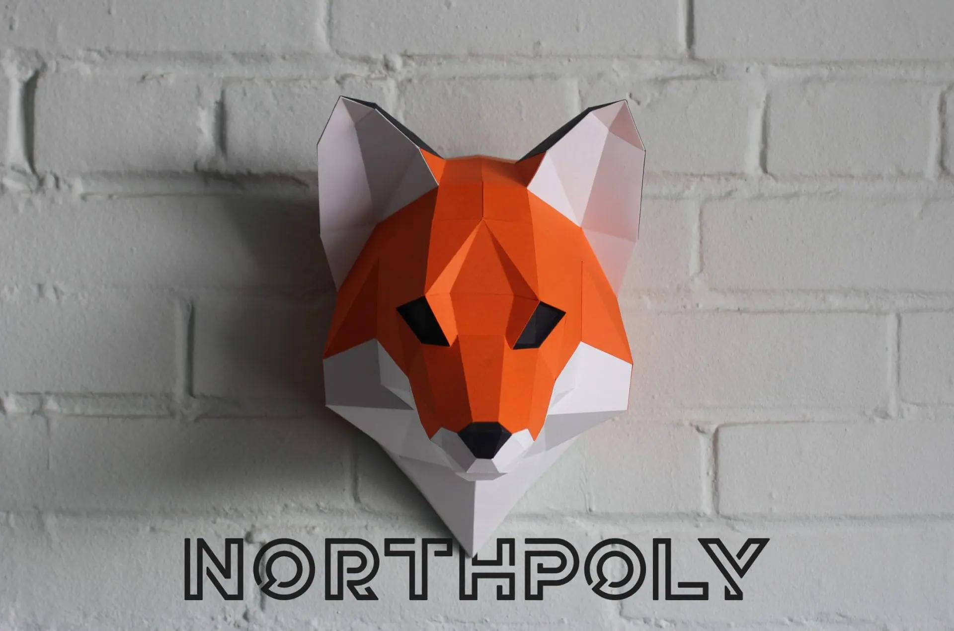 Fox Head Papercraft, Pdf, Gurko, Low Poly, DIY Craft, Template - Crealandia