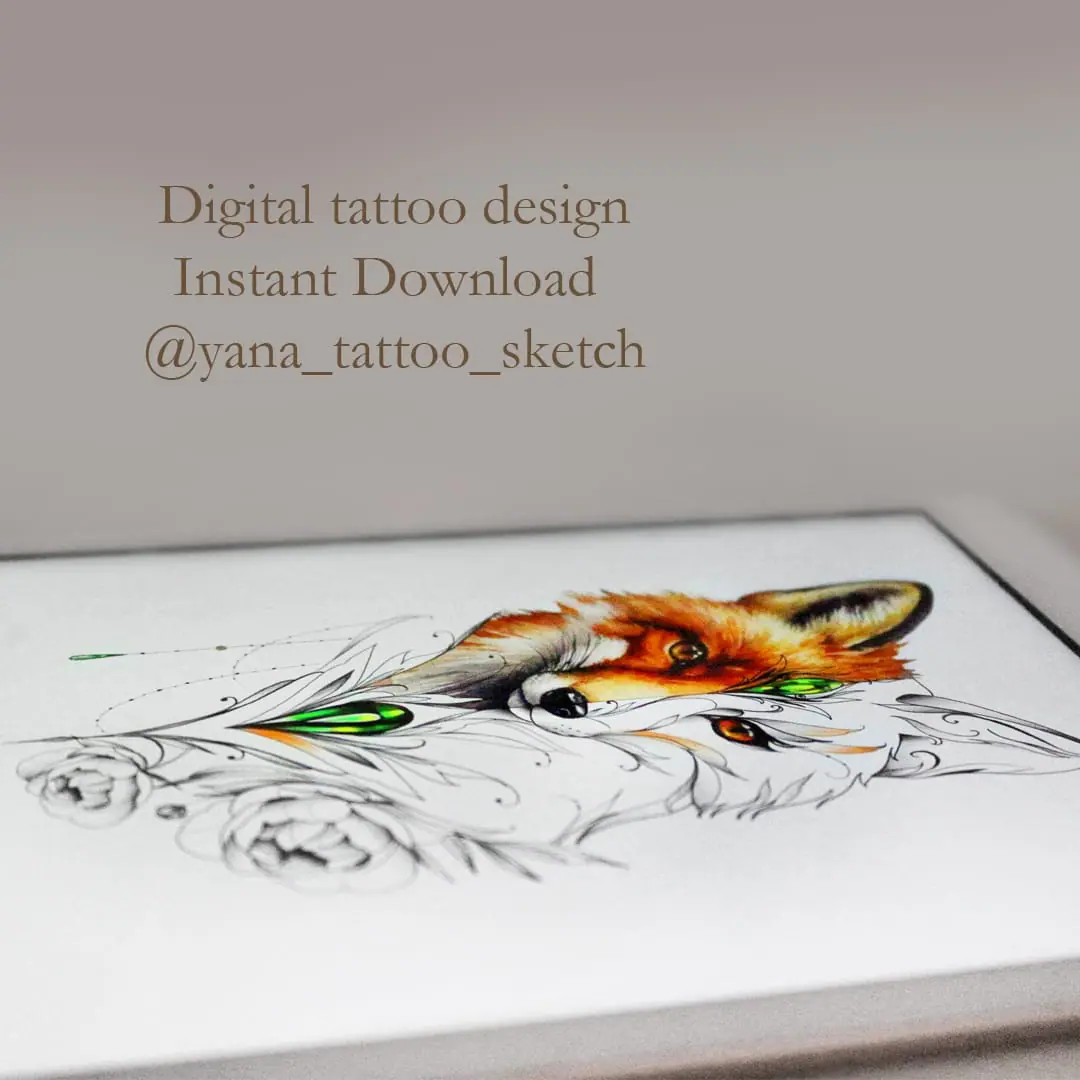 Fox Tattoo Design Fox Tattoo Drawing Idea For Females - Crealandia