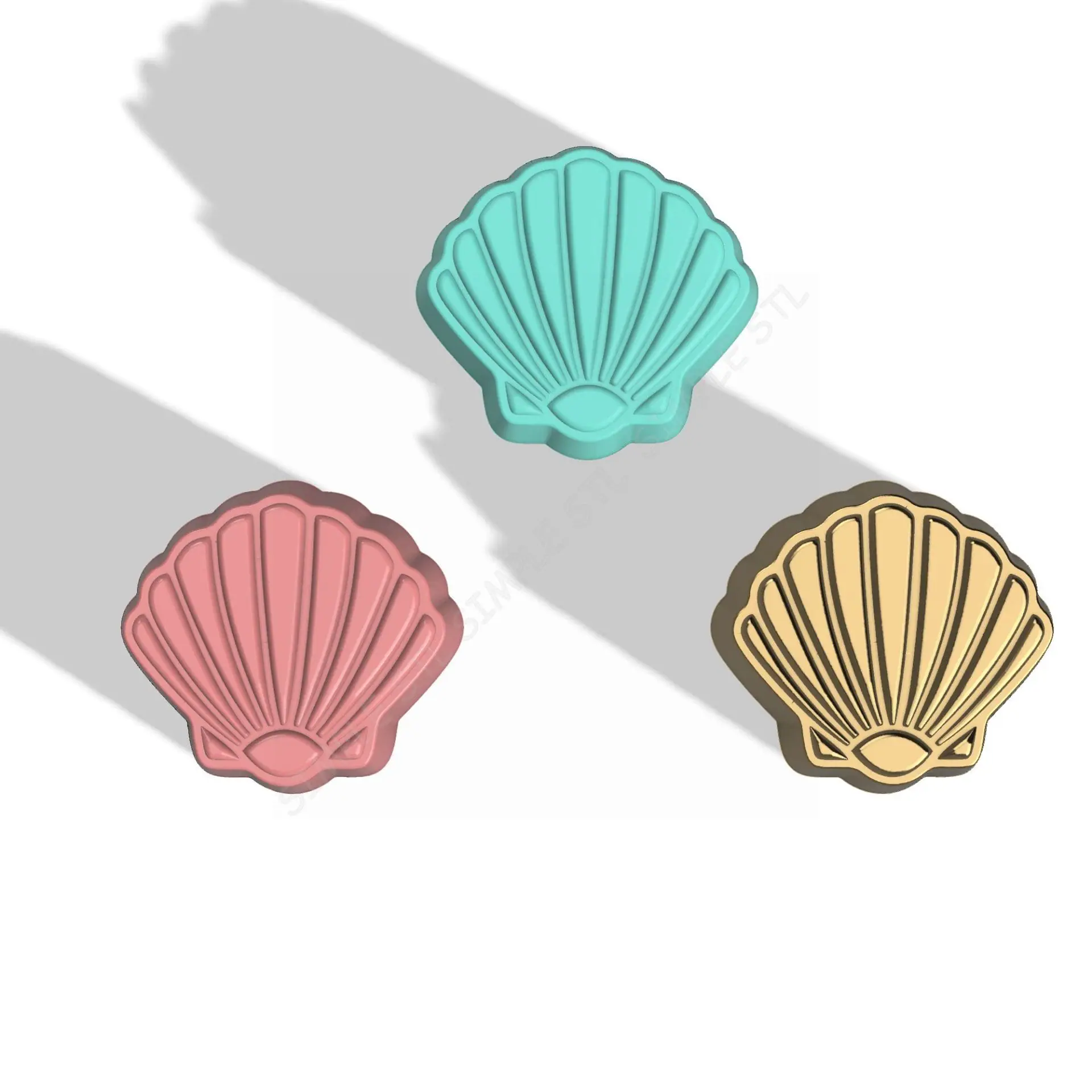 Seashell STL file for vacuum forming and 3D printing - Crealandia