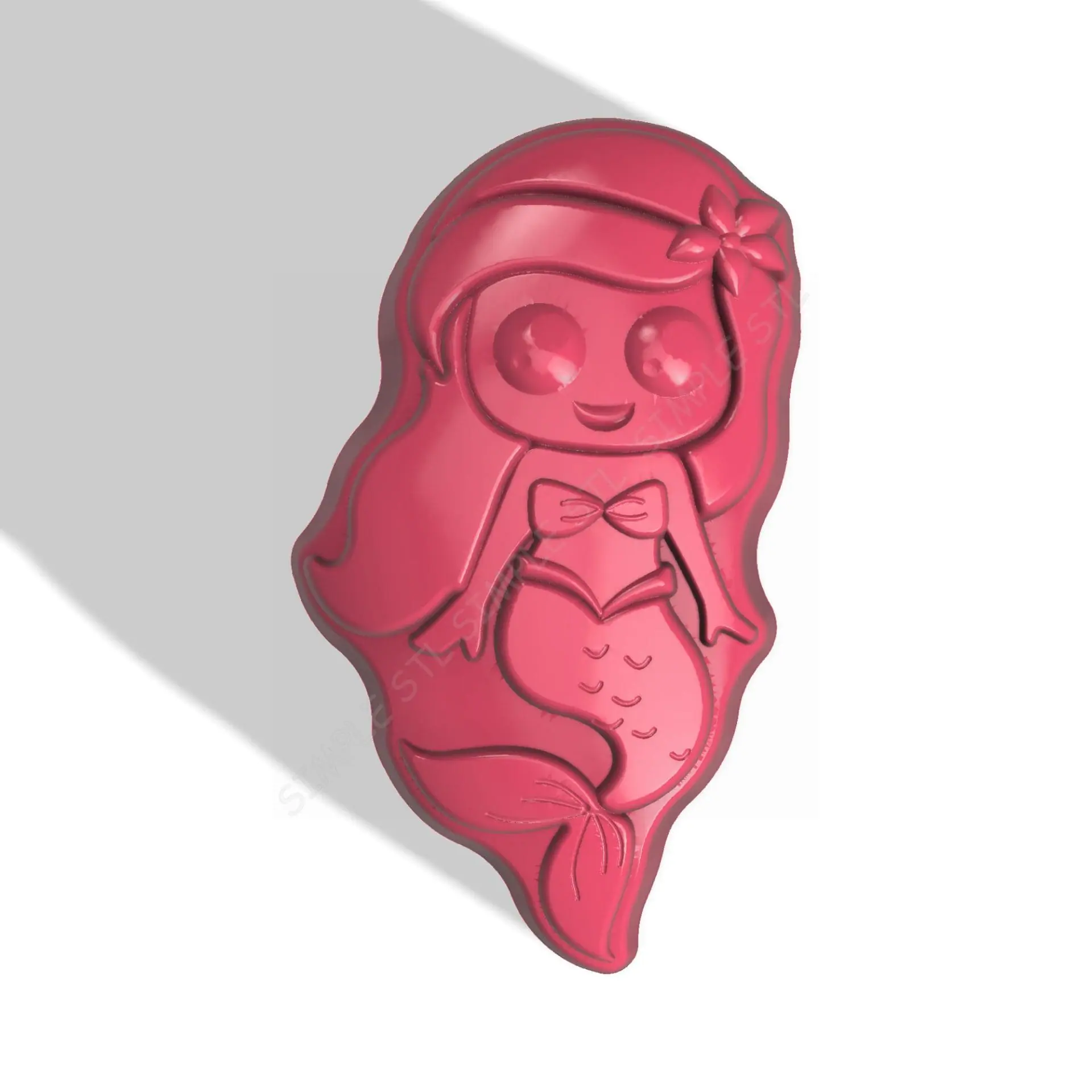 Mermaid STL file for vacuum forming and 3D printing - Crealandia