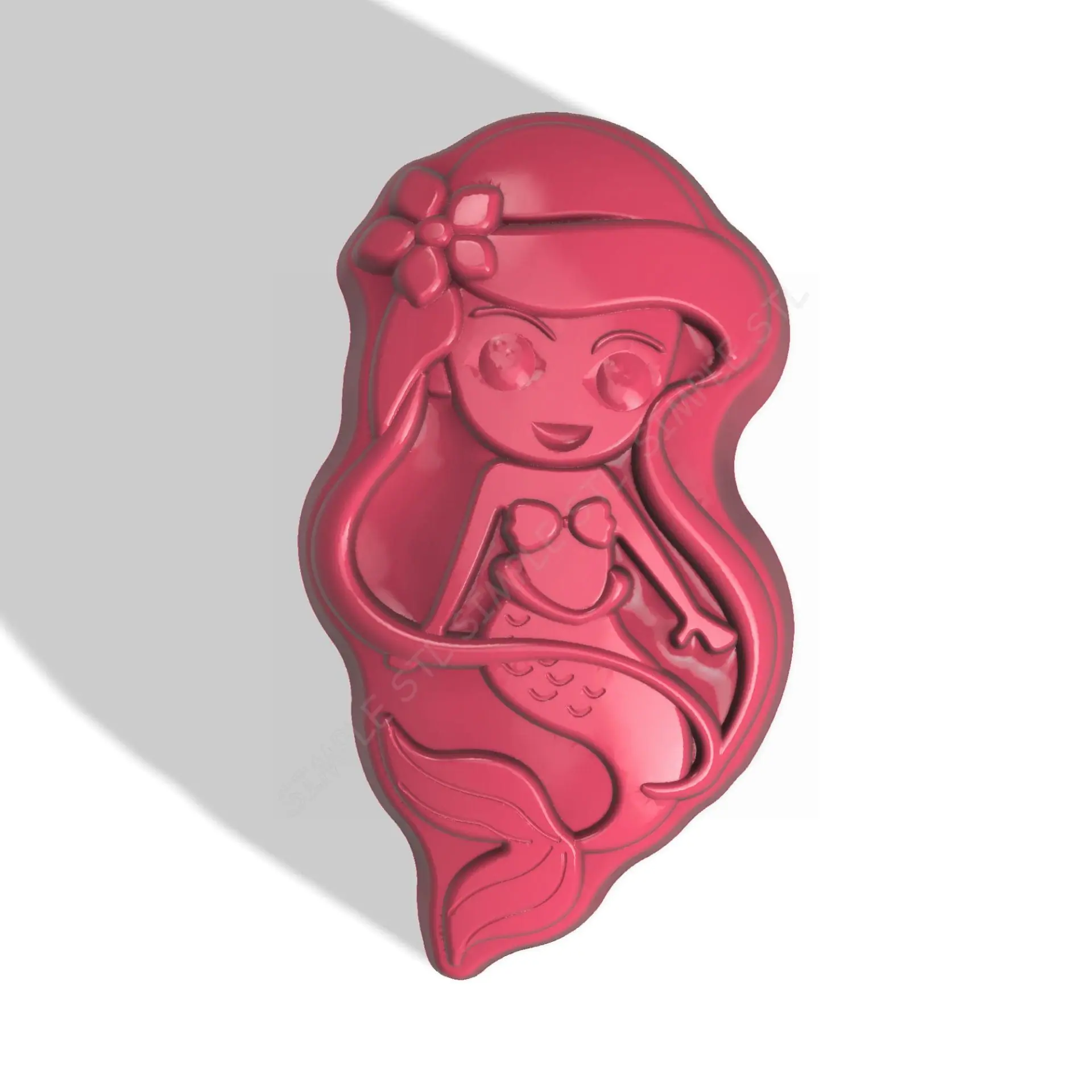 Mermaid STL file for vacuum forming and 3D printing - Crealandia
