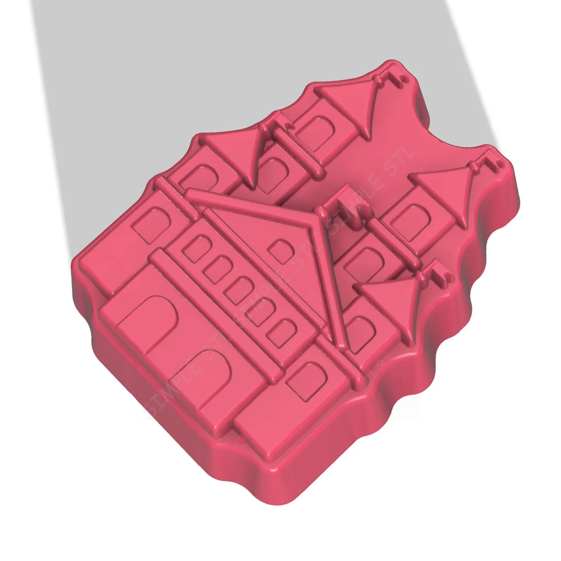 Castle STL file for vacuum forming and 3D printing - Crealandia