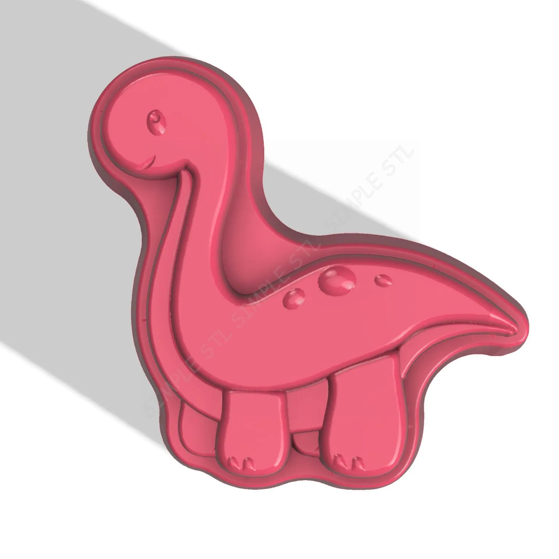 Brachiosaurus STL file for vacuum forming and 3D printing - Crealandia