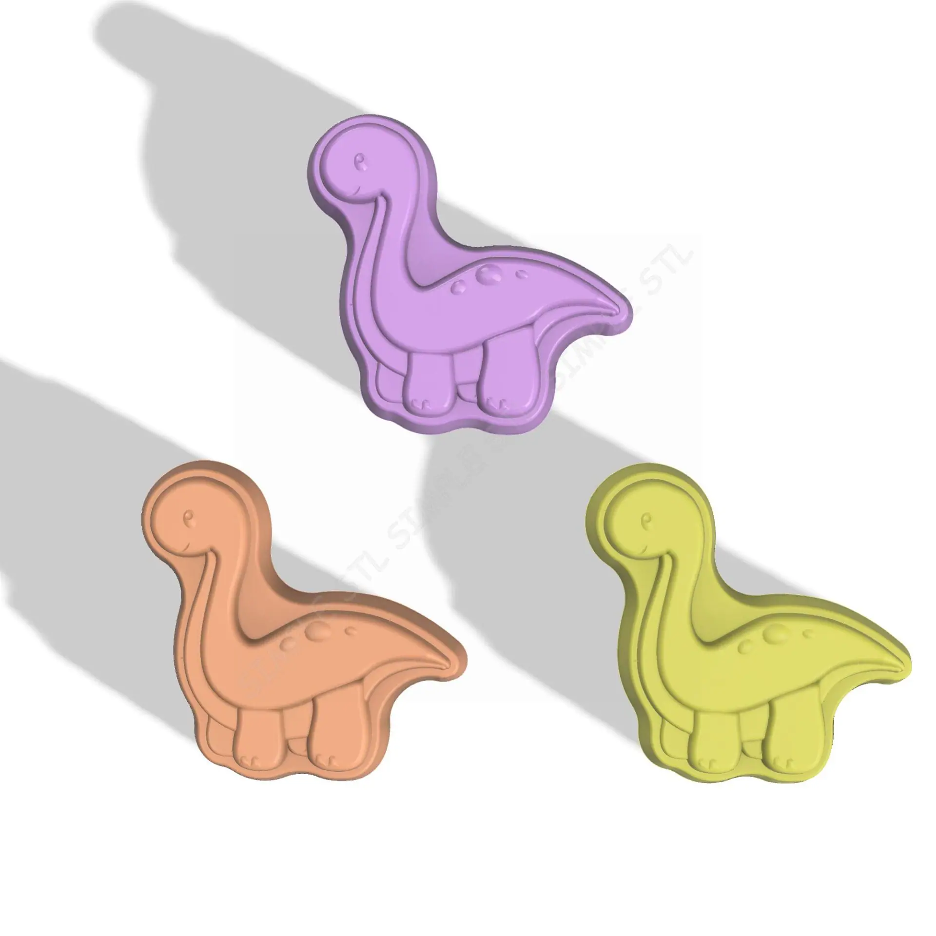 Brachiosaurus STL file for vacuum forming and 3D printing - Crealandia